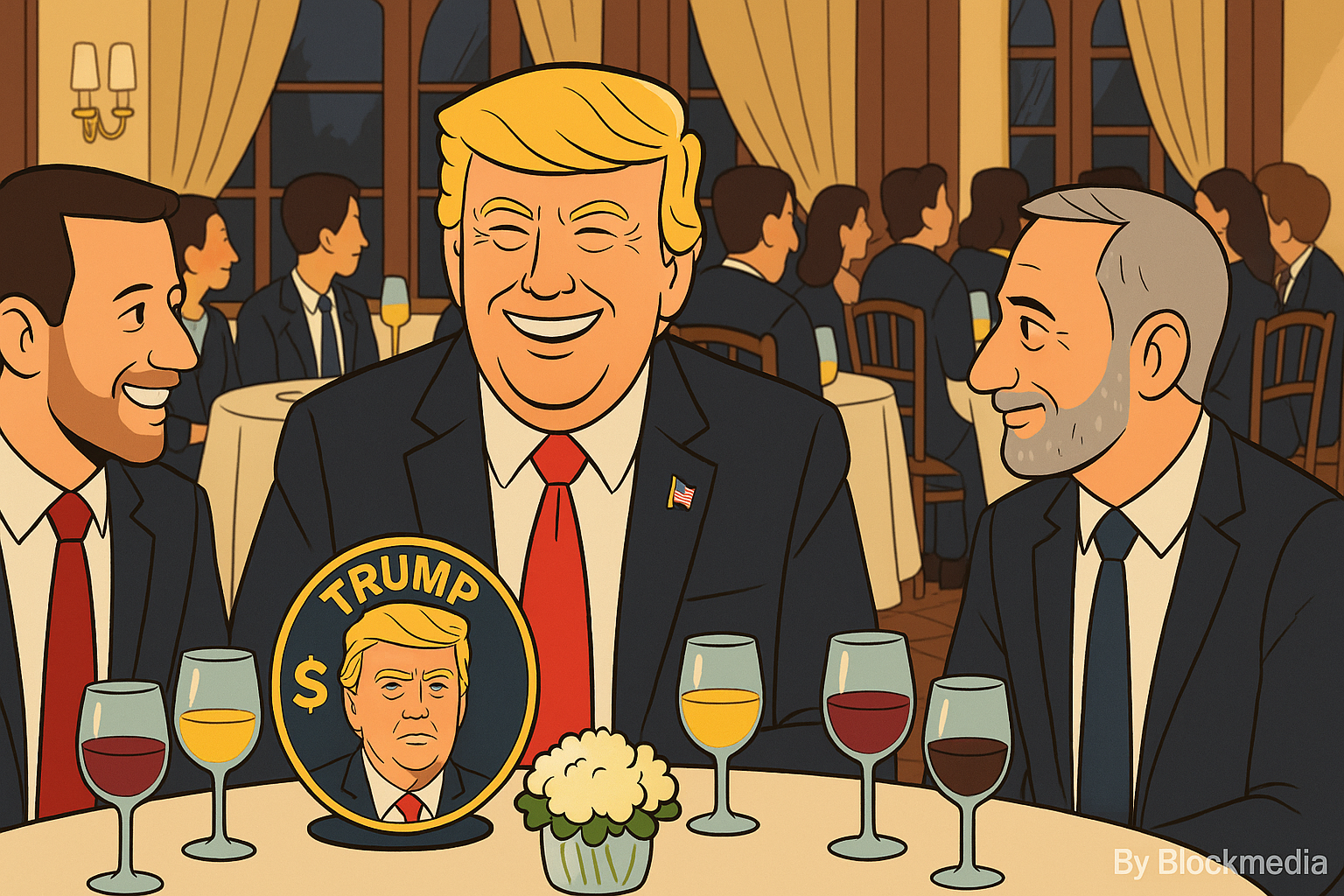 Trump Holds Private Dinner with Meme Coin ‘TRUMP’ Investors… A $560 ...