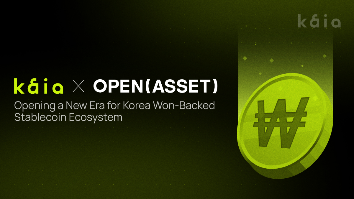 OpenAsset Partners with Kaia... Expands Korean Won Stablecoin