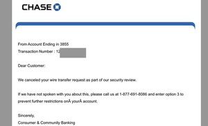 Chase blocks crypto purchase