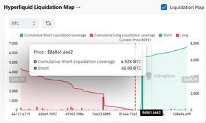 HyperLiquid Liquidation Map Released... Analysis Reveals 'Short ...